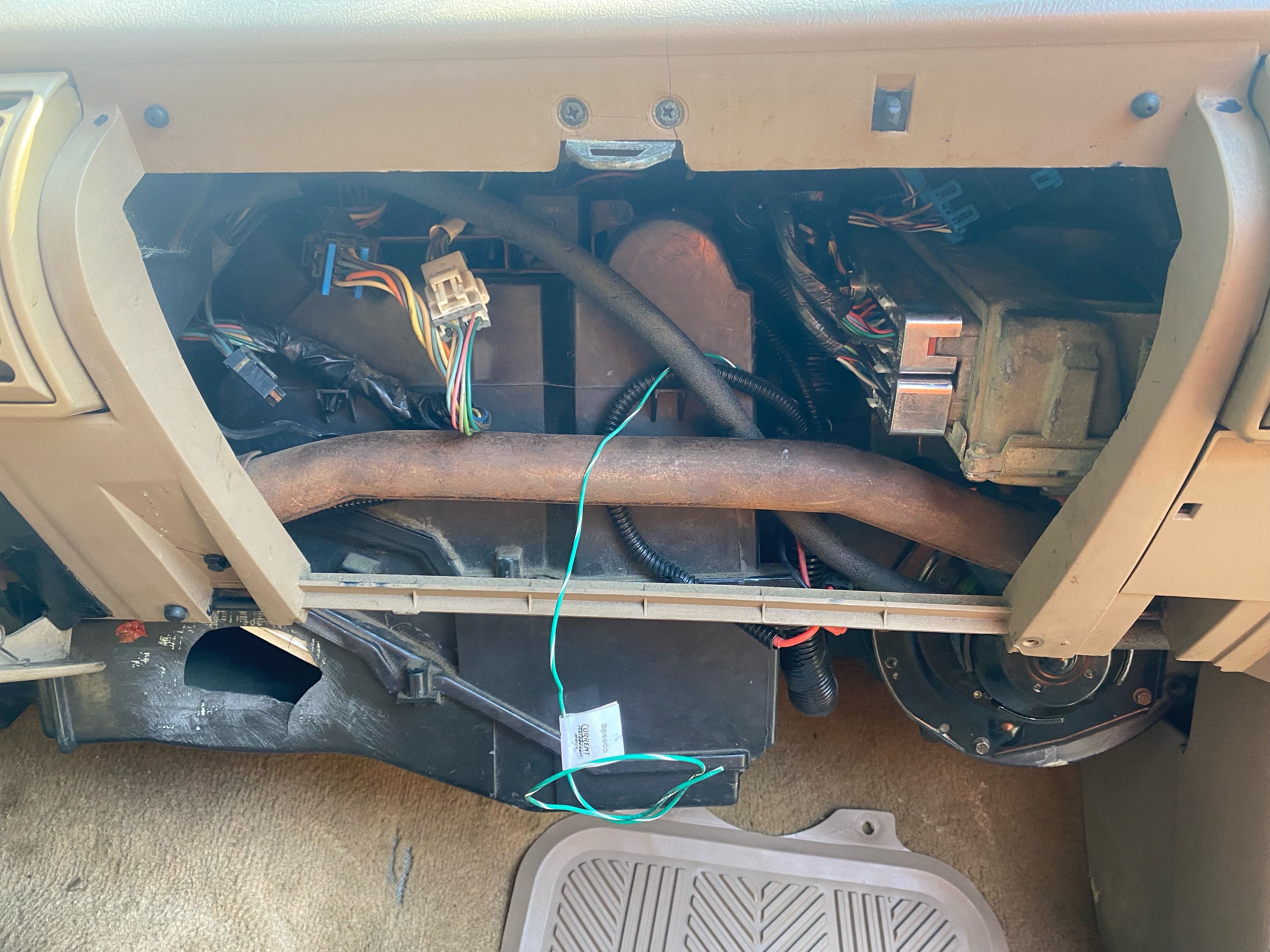 "Speedo" Wire under dash (green/white) – Current Performance Wiring